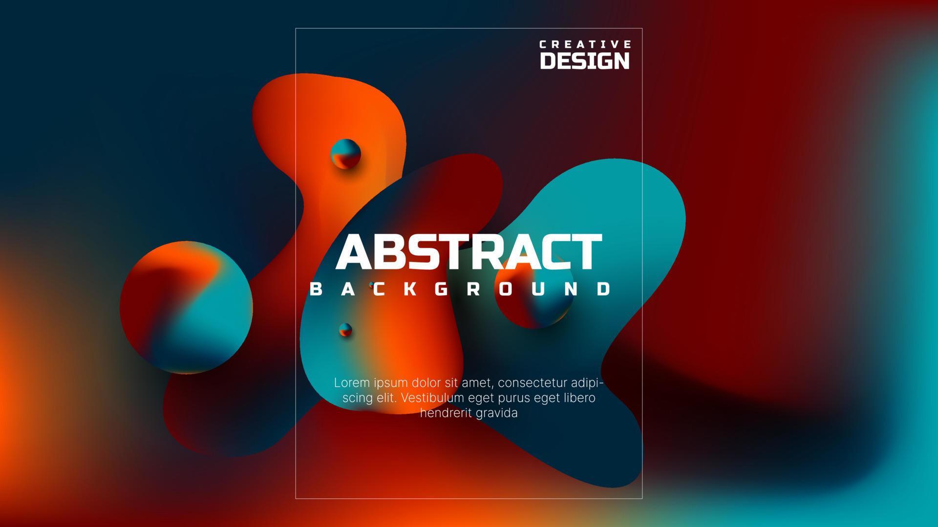 abstract colorful gradient fluid background. vector illustration ...