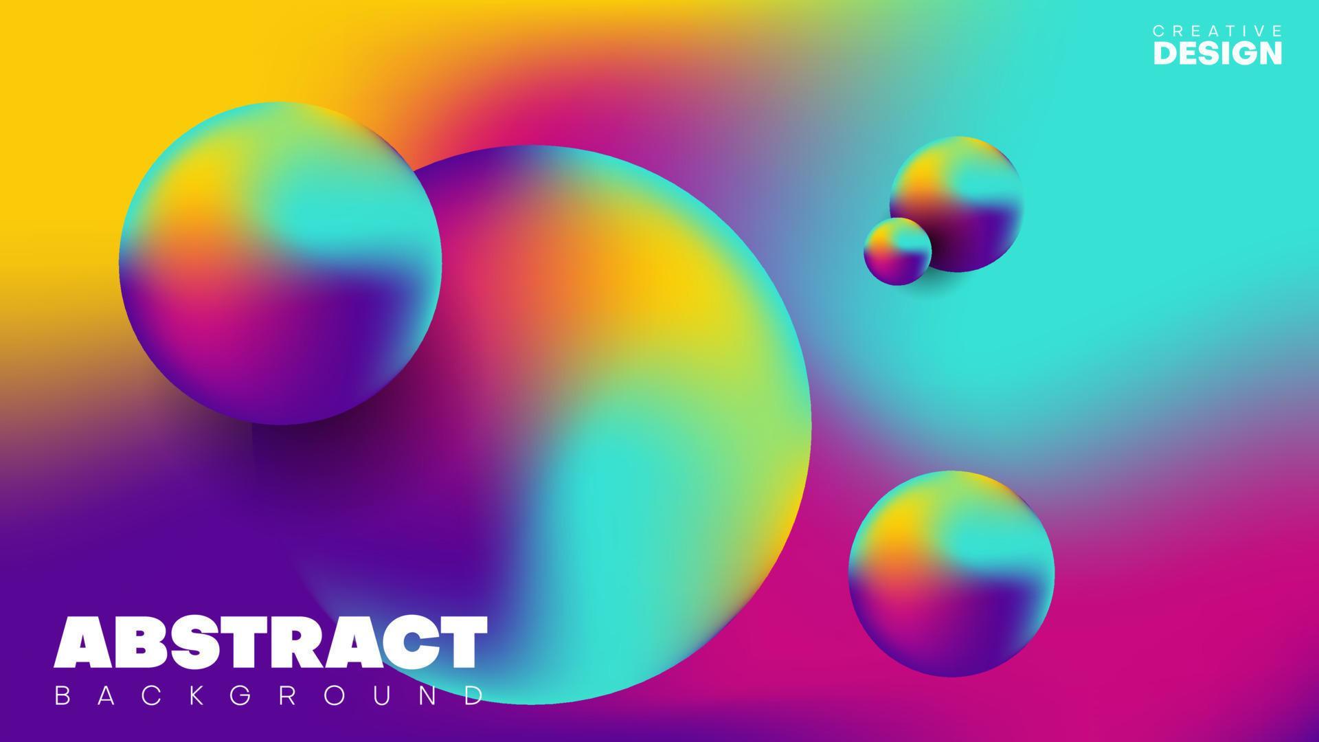 abstract colorful gradient fluid background. vector illustration ...