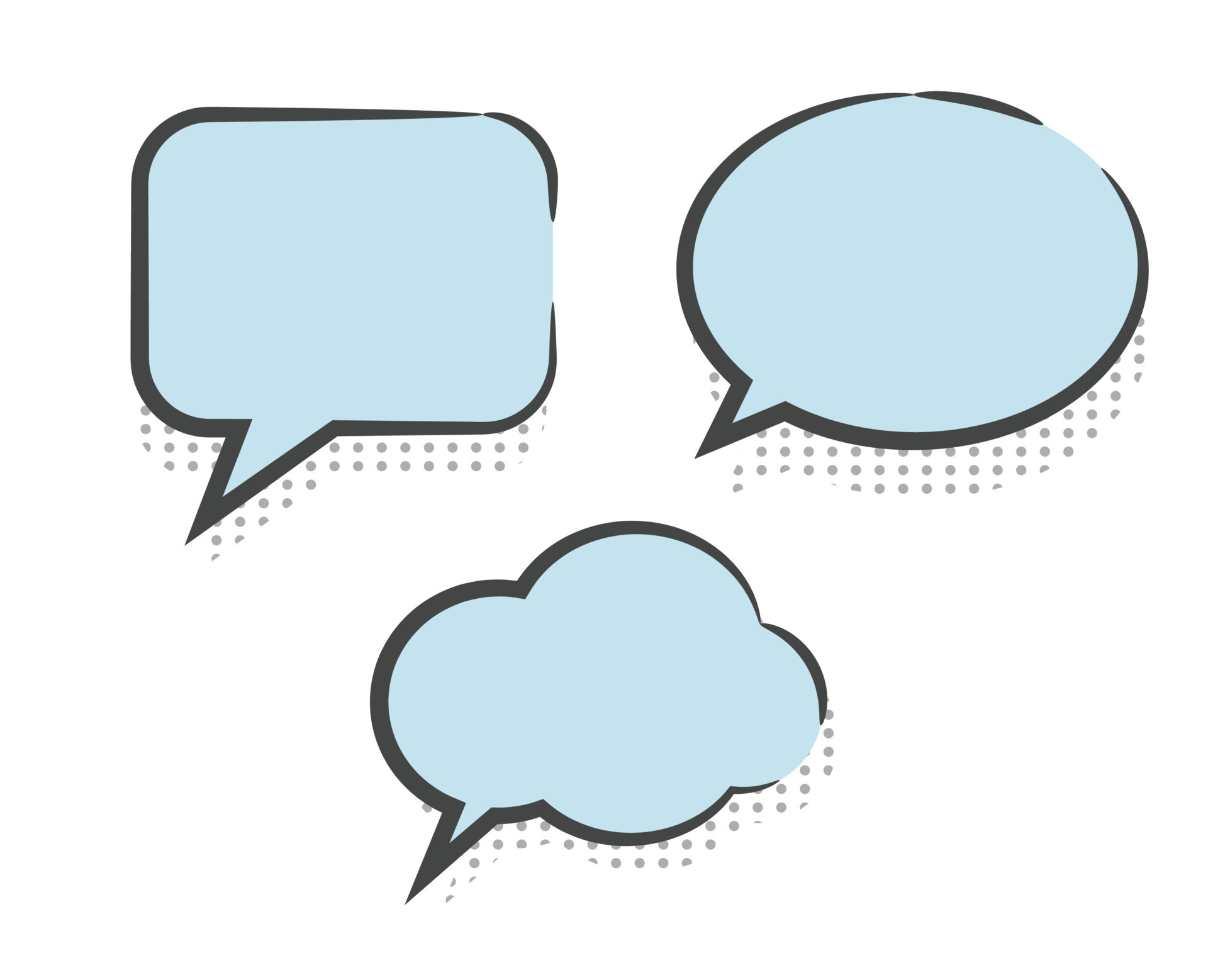 speech bubble collection, vector design. 8178045 Vector Art at Vecteezy
