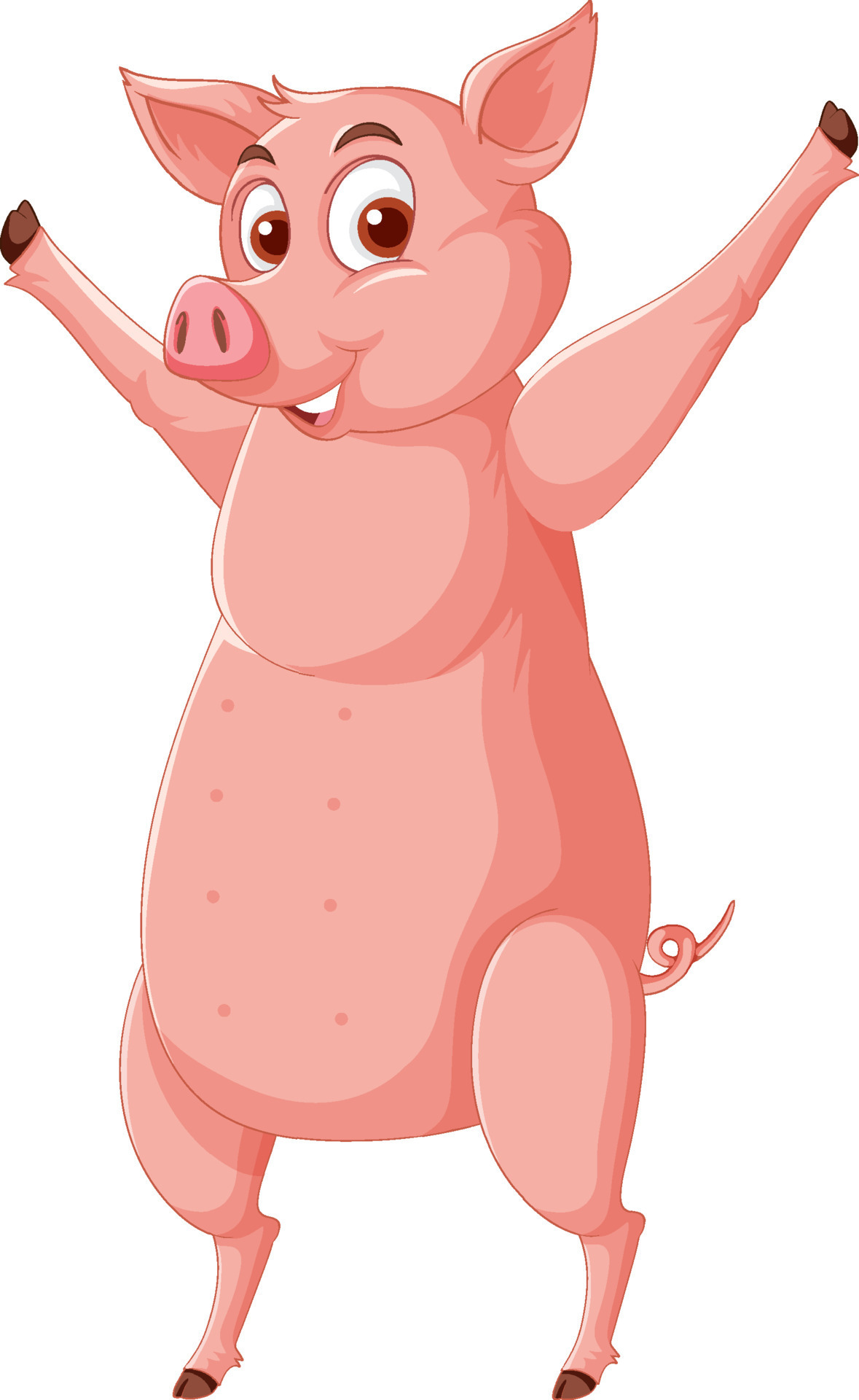 A pig standing on two legs 8190959 Vector Art at Vecteezy A pig standing on two legs 8190959 Vector Art at Vecteezy