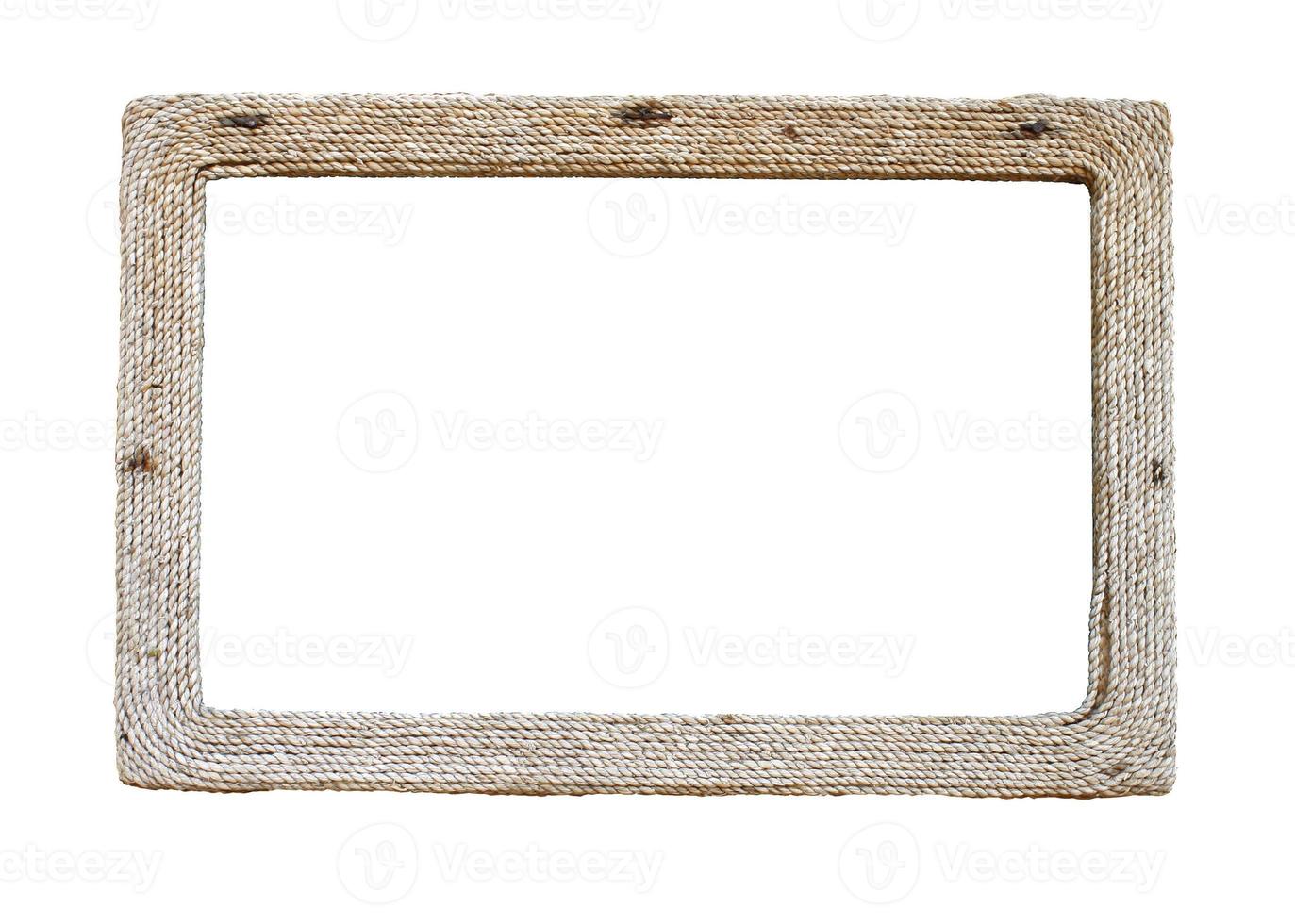 frame made of rope isolated on white background 8196381 Stock Photo at ...