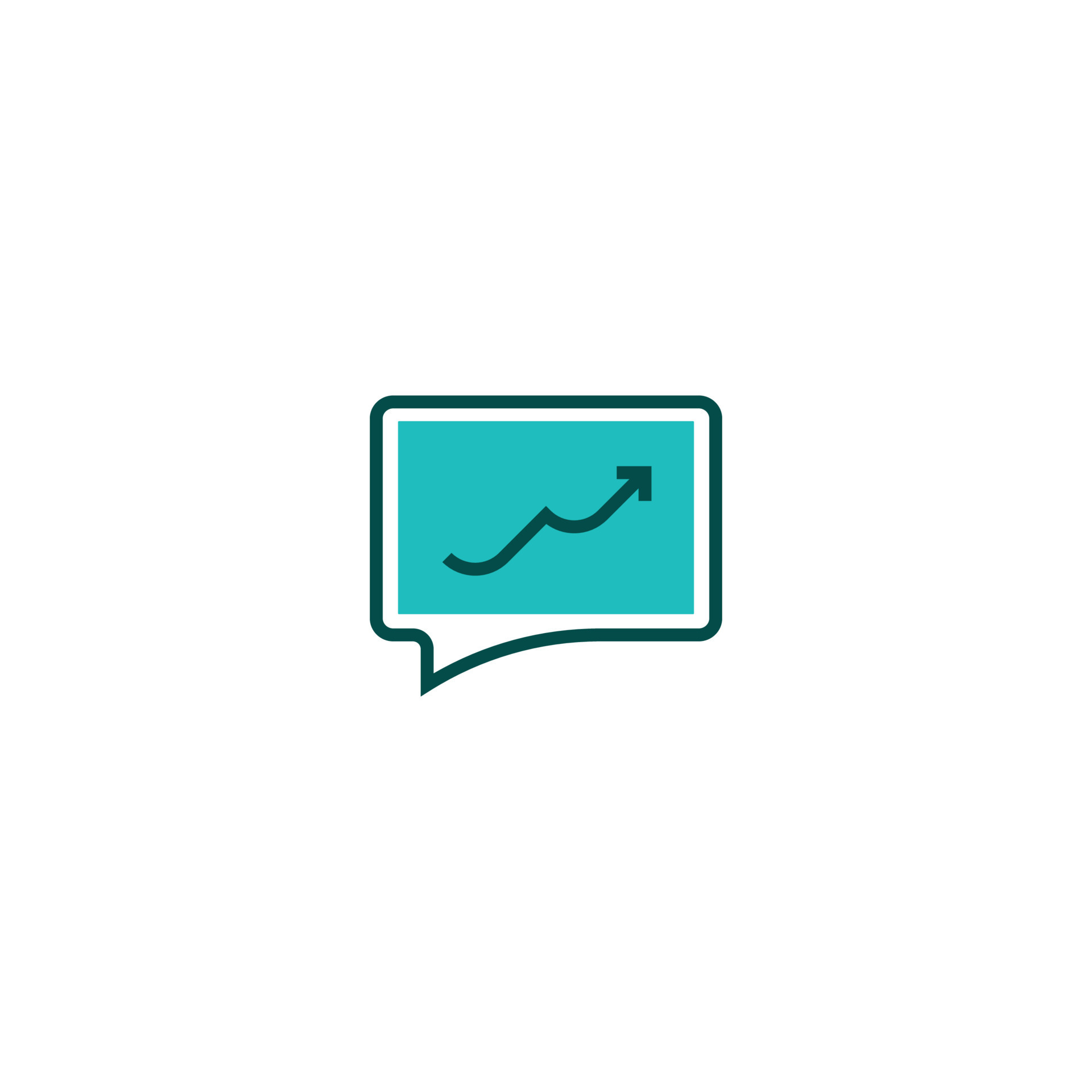 Chart Line Icon Linear Style Sign For Mobile Concept And Web Design