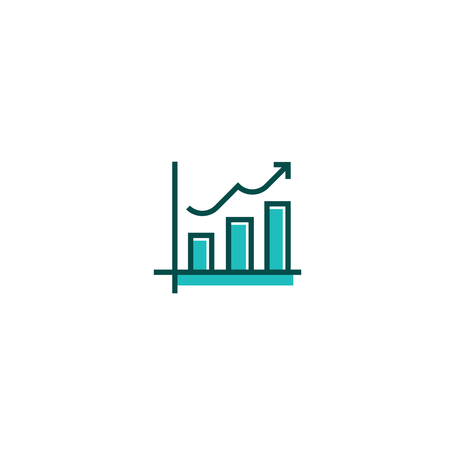 Chart Line Icon Linear Style Sign For Mobile Concept And Web Design