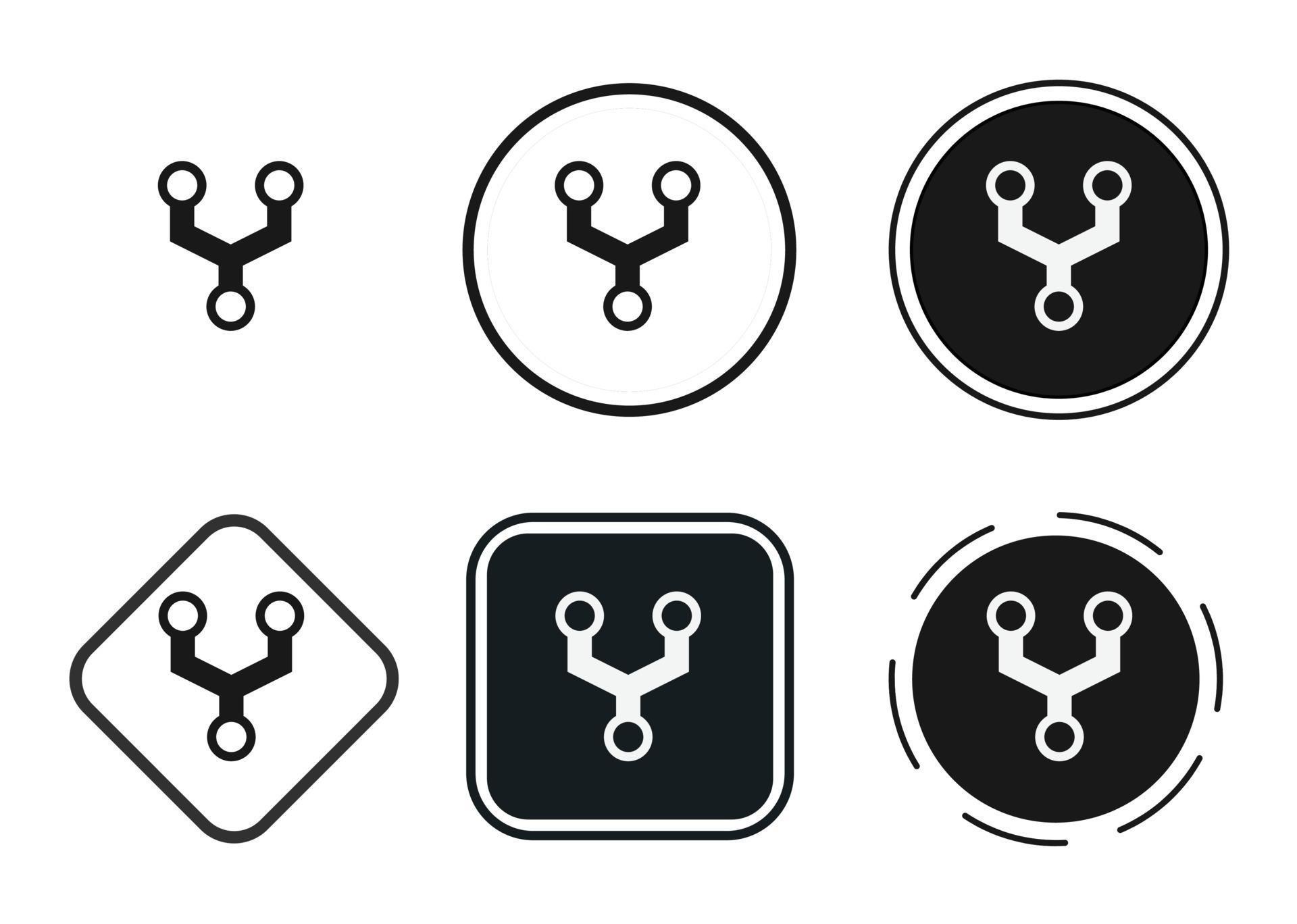 git network icon . web icon set . icons collection flat. Simple vector ...