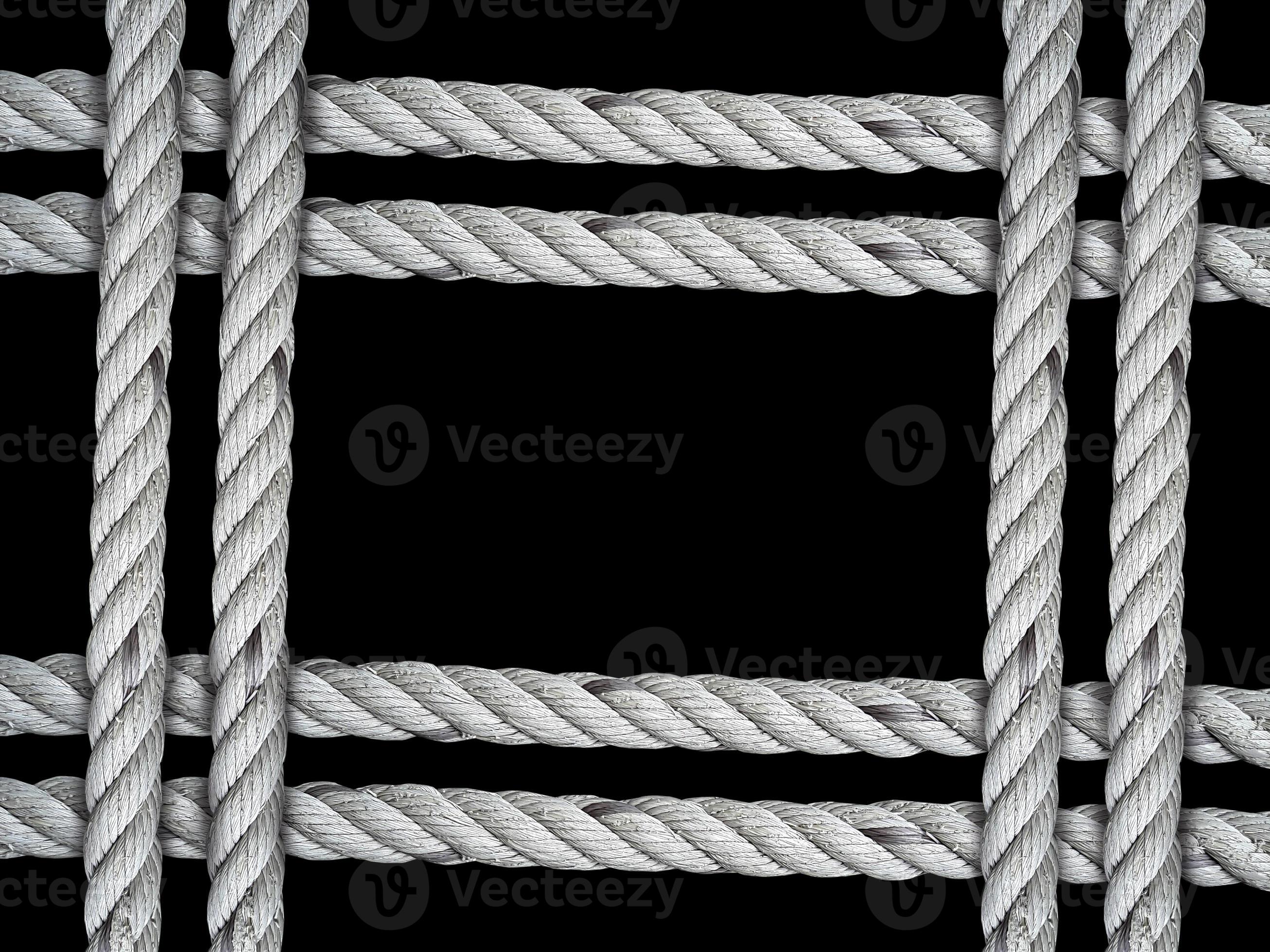 Old Ropes on a black background 8212095 Stock Photo at Vecteezy