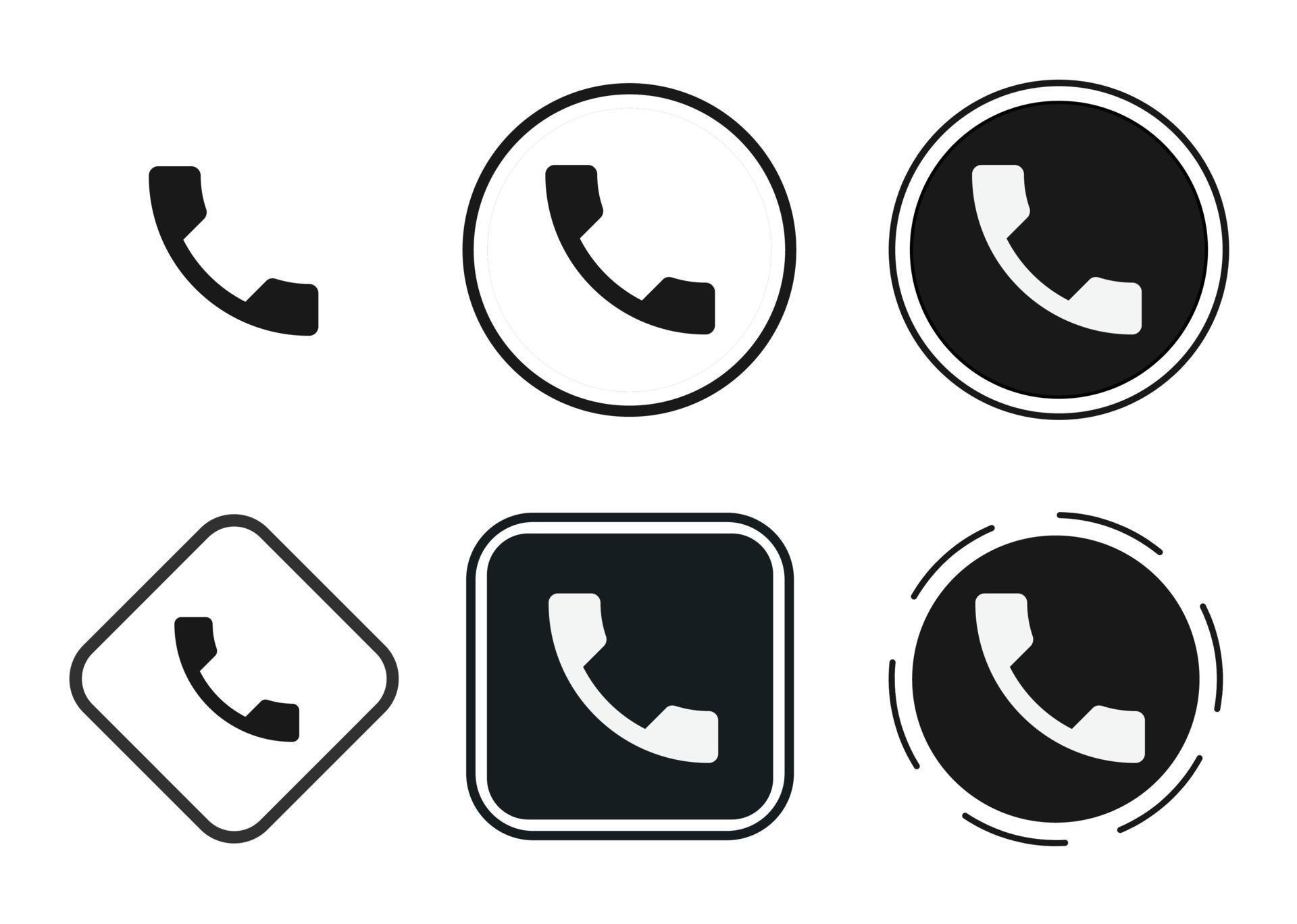 call icon . web icon set . icons collection flat. Simple vector ...