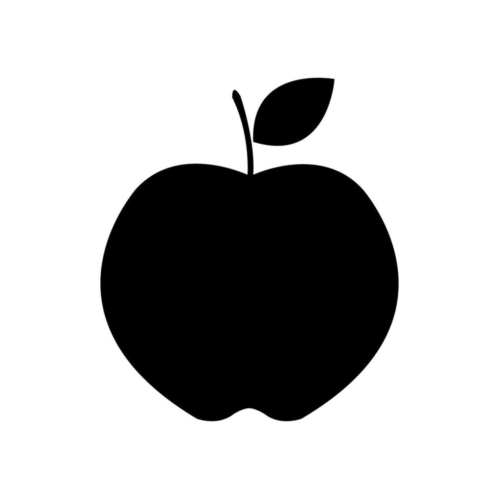Apple illustrated on a white background 8223530 Vector Art at Vecteezy