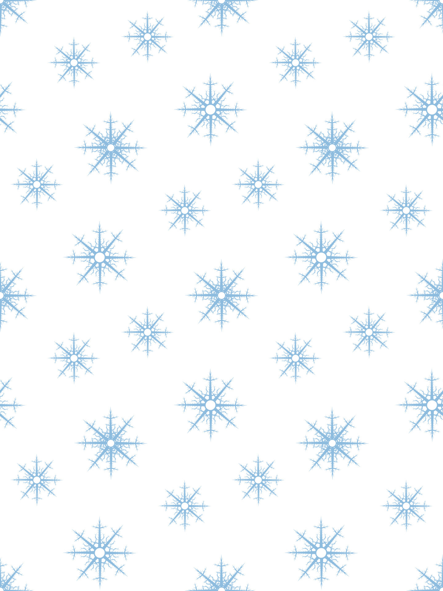 Seamless pattern in light blue snowflakes on white background for ...
