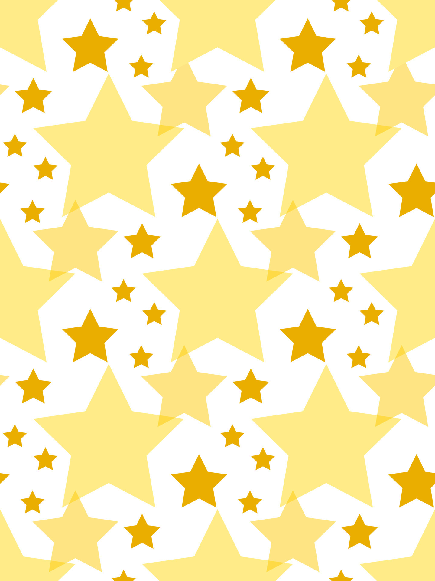 Seamless pattern with simple yellow stars on white background. Vector ...