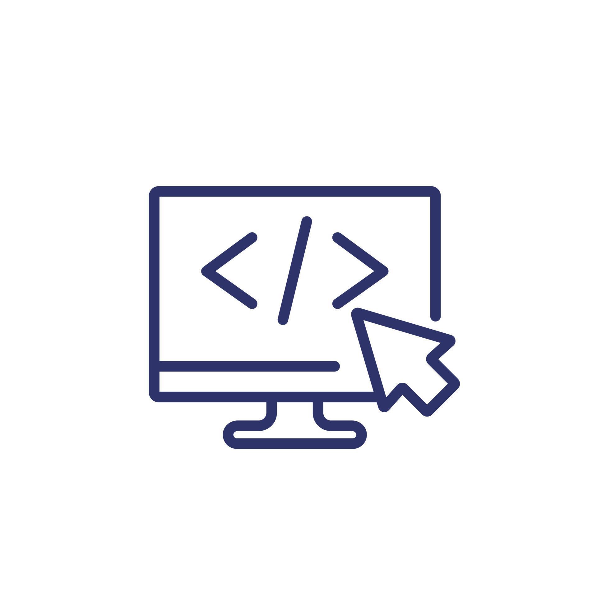 coding line icon with code on screen 8235646 Vector Art at Vecteezy