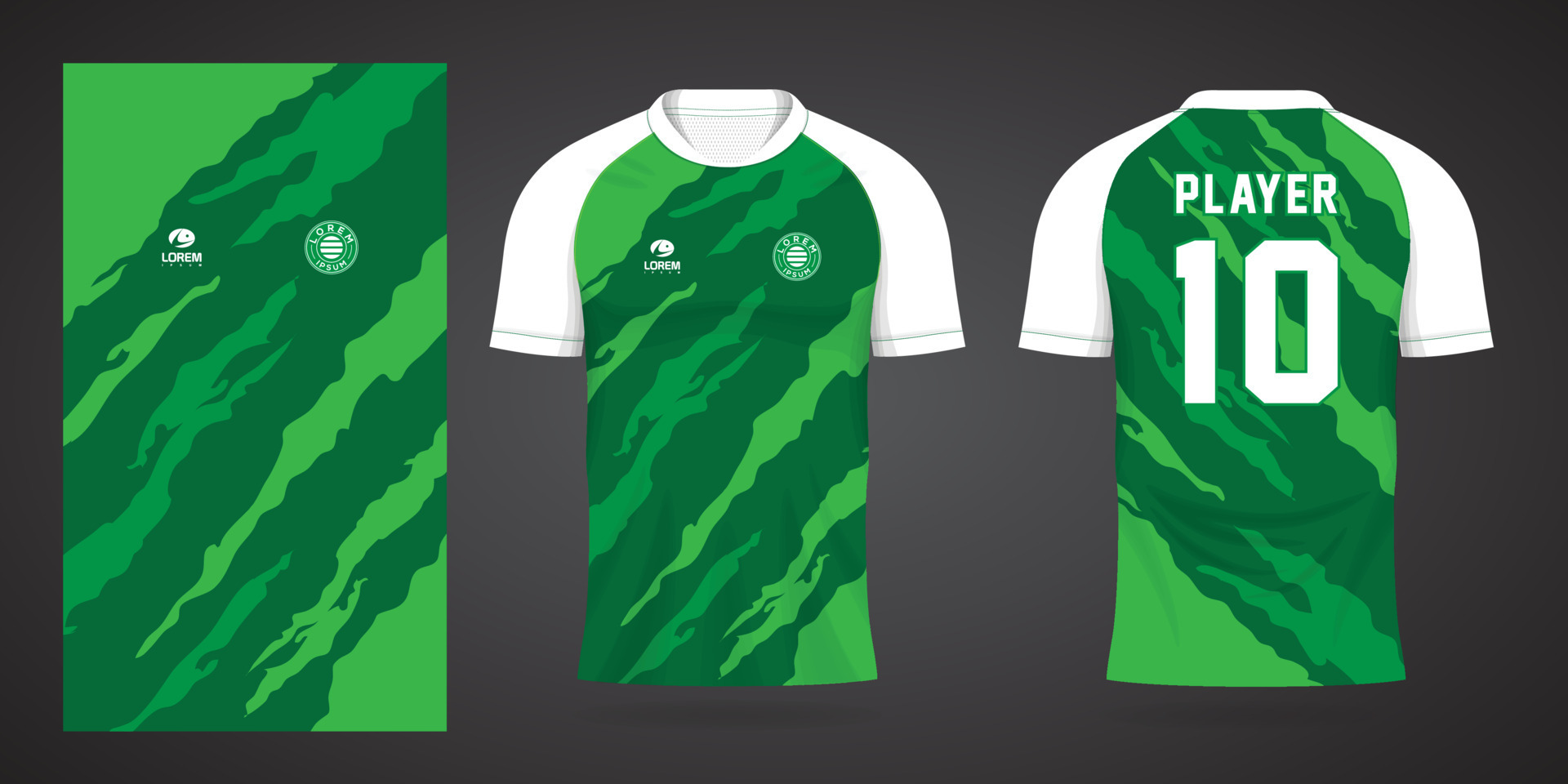 Green Football Jersey Sport Design Template 8239418 Vector Art At Vecteezy