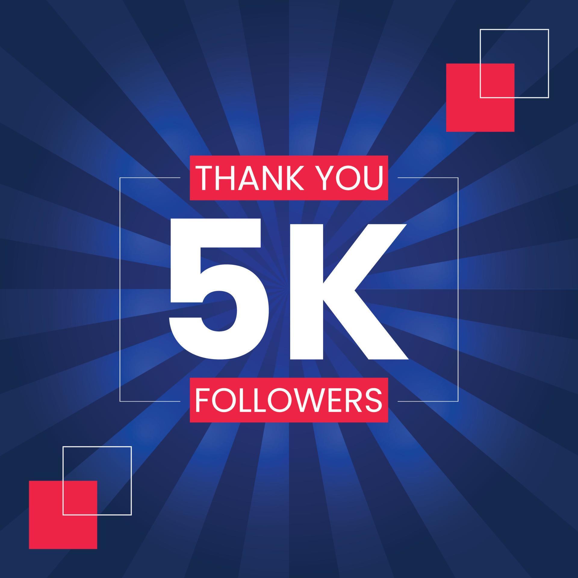 Thank you 5K Followers Vector Design Template 8241867 Vector Art at ... Thank you 5K Followers Vector Design Template 8241867 Vector Art at ...