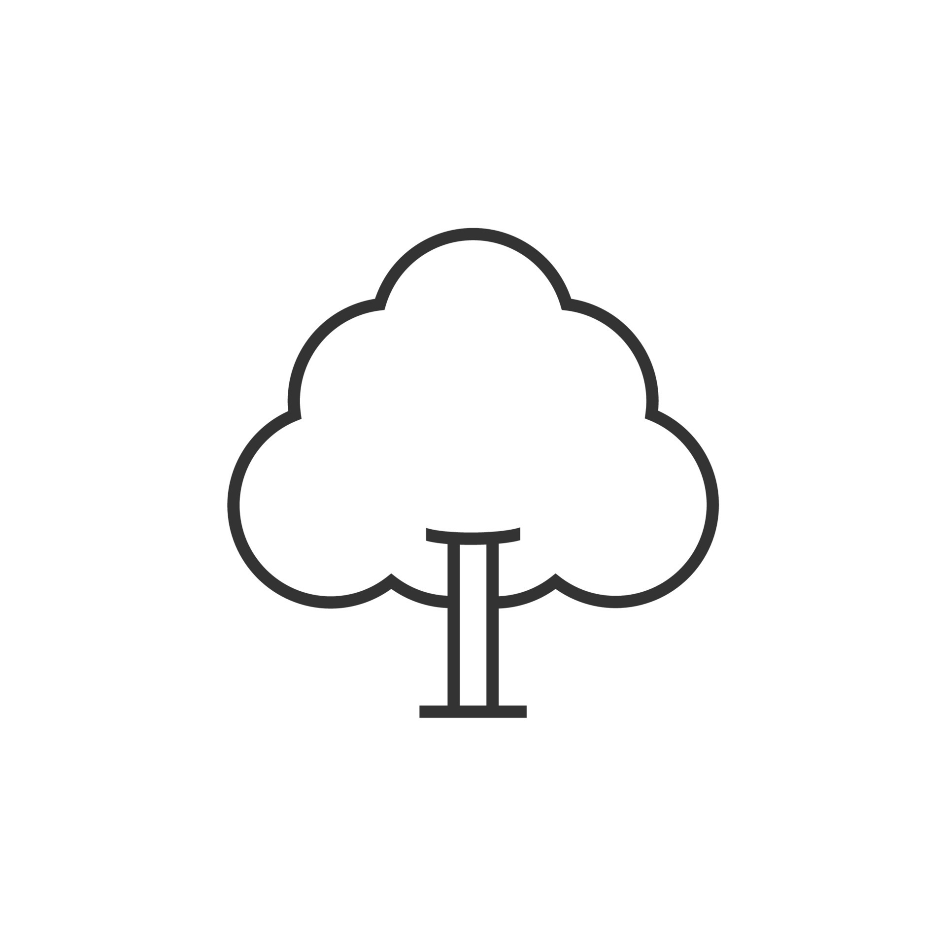 simple tree icon on white background 8247403 Vector Art at Vecteezy