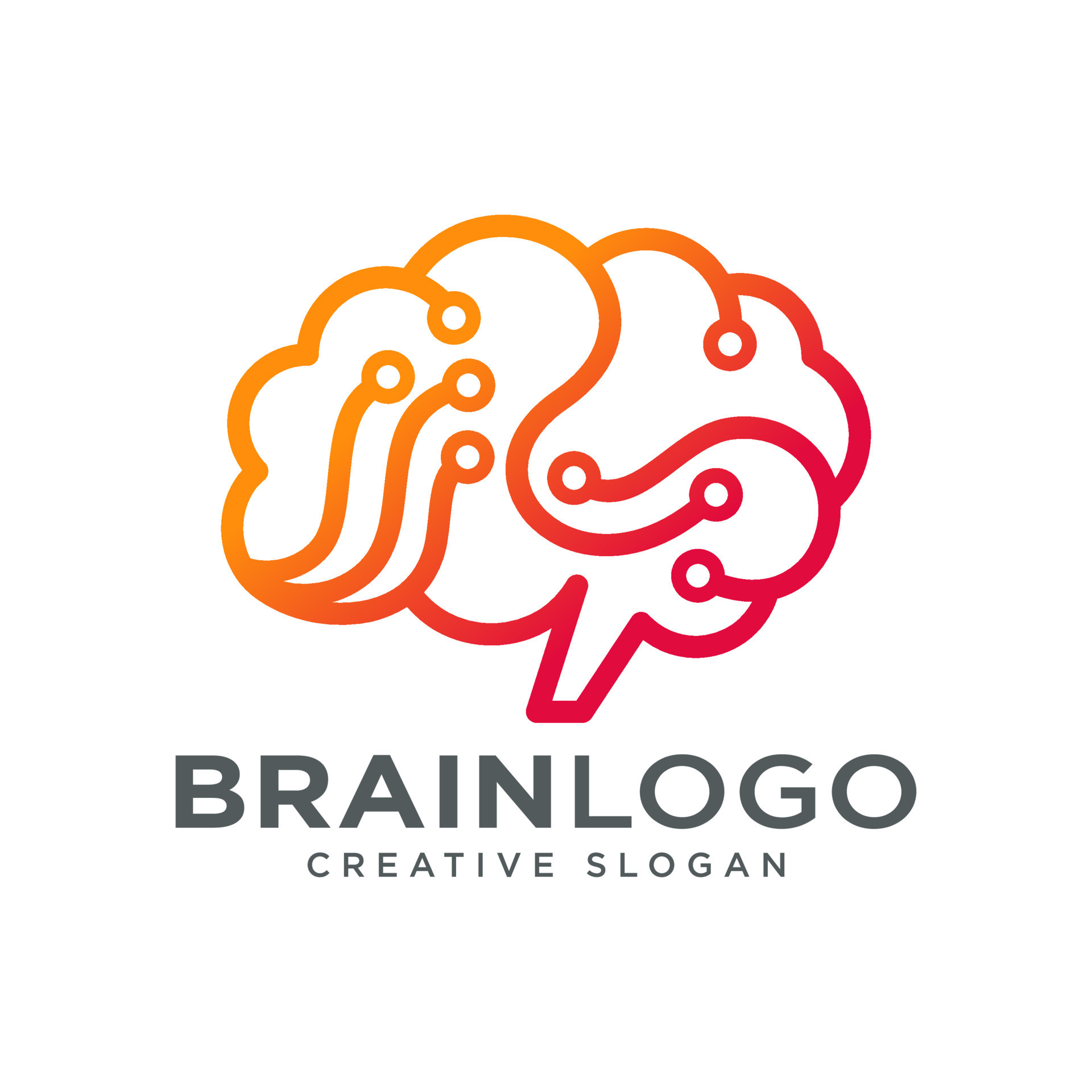 Brain Logo Design Vector Template 8247959 Vector Art at Vecteezy