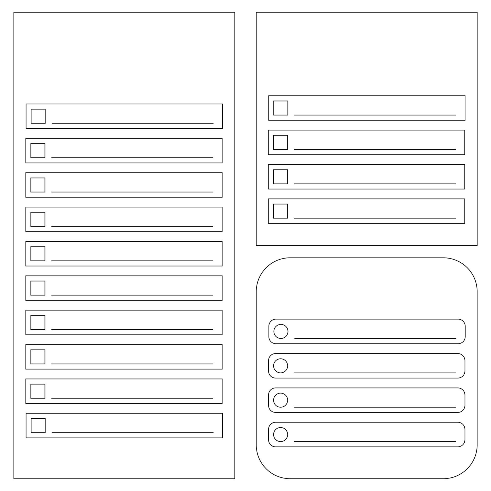 vector layout for the design of leaflets for writing, notes, lists. a ...