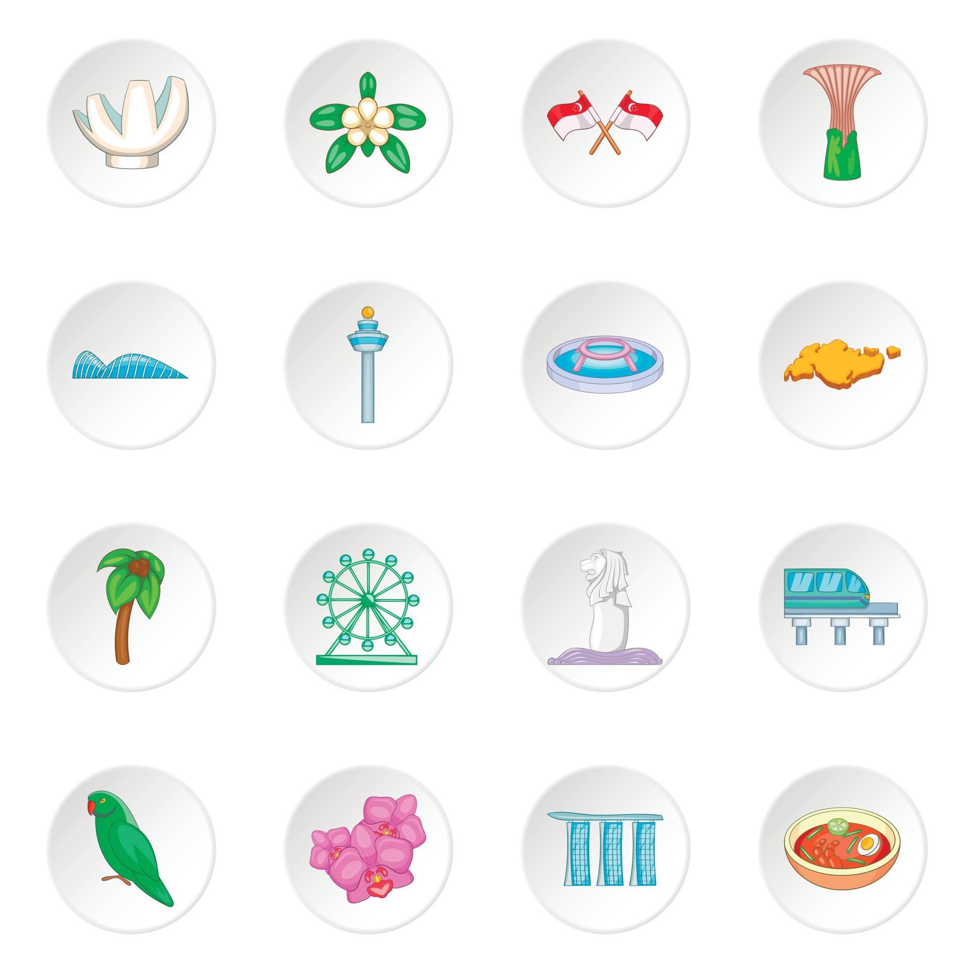 Singapore travel icons set 8253269 Vector Art at Vecteezy Singapore travel icons set 8253269 Vector Art at Vecteezy