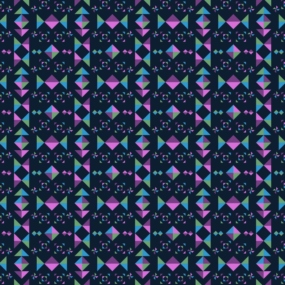 geometric pattern square triangle color seamless. illustration vector ...