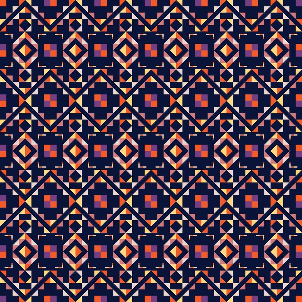 geometric pattern square triangle color seamless. illustration vector ...