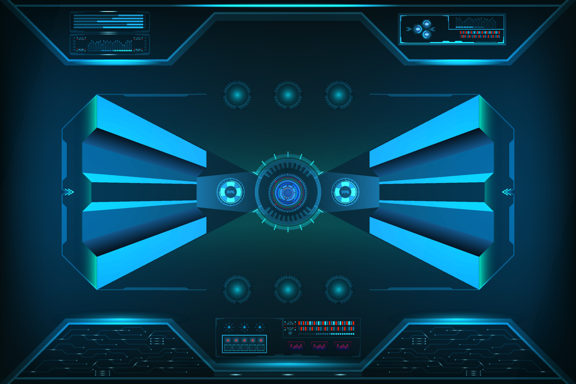 Technology Futuristic Interface screen. element digital design ...