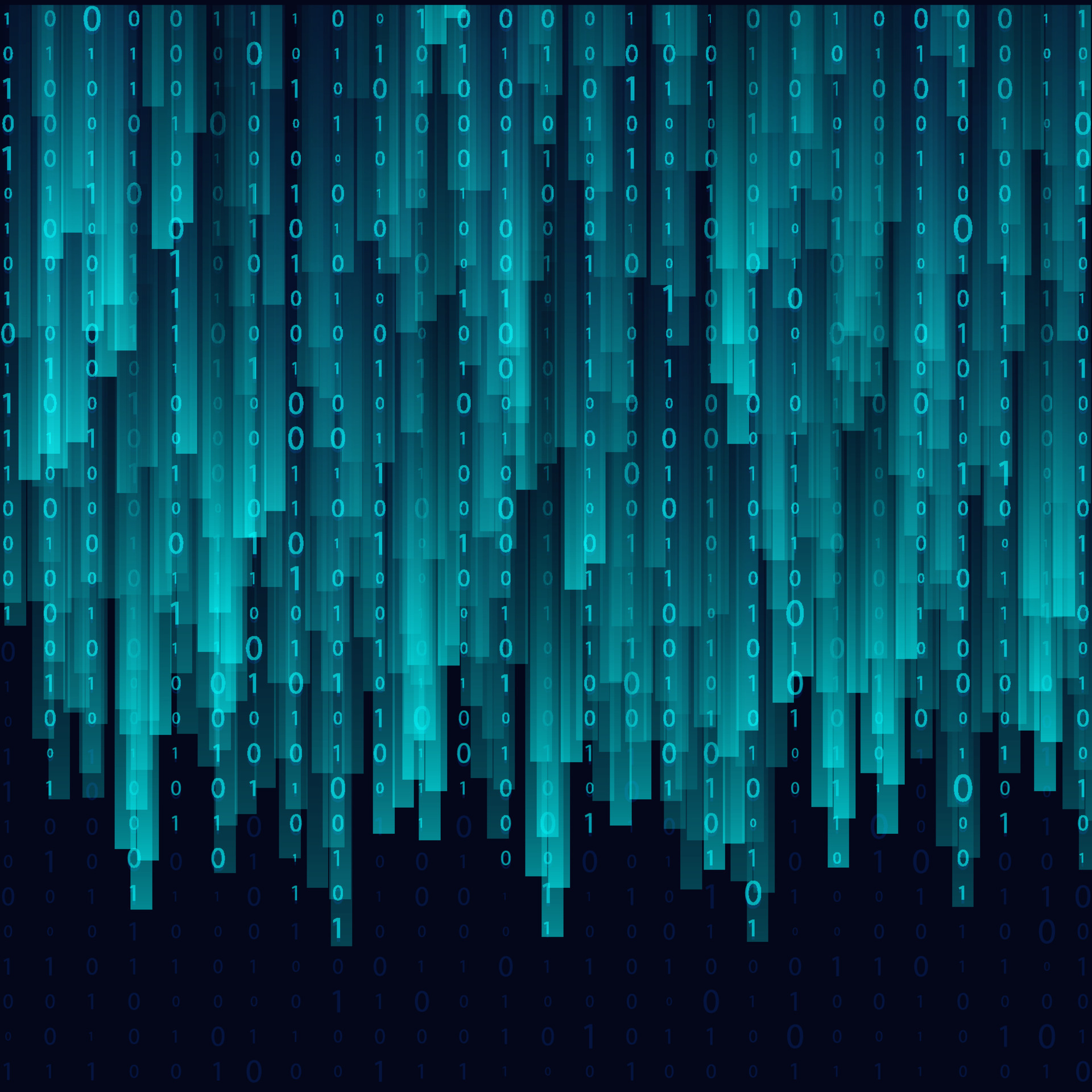 Blue Matrix Background Binary Computer Code Coding Hacker Concept Vector Background