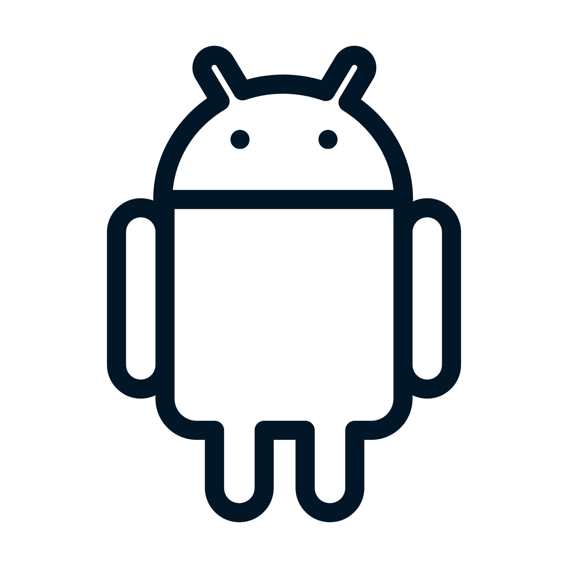 Android logo sign icon on a white background. Modern symbol vector ... Android logo sign icon on a white background. Modern symbol vector ...