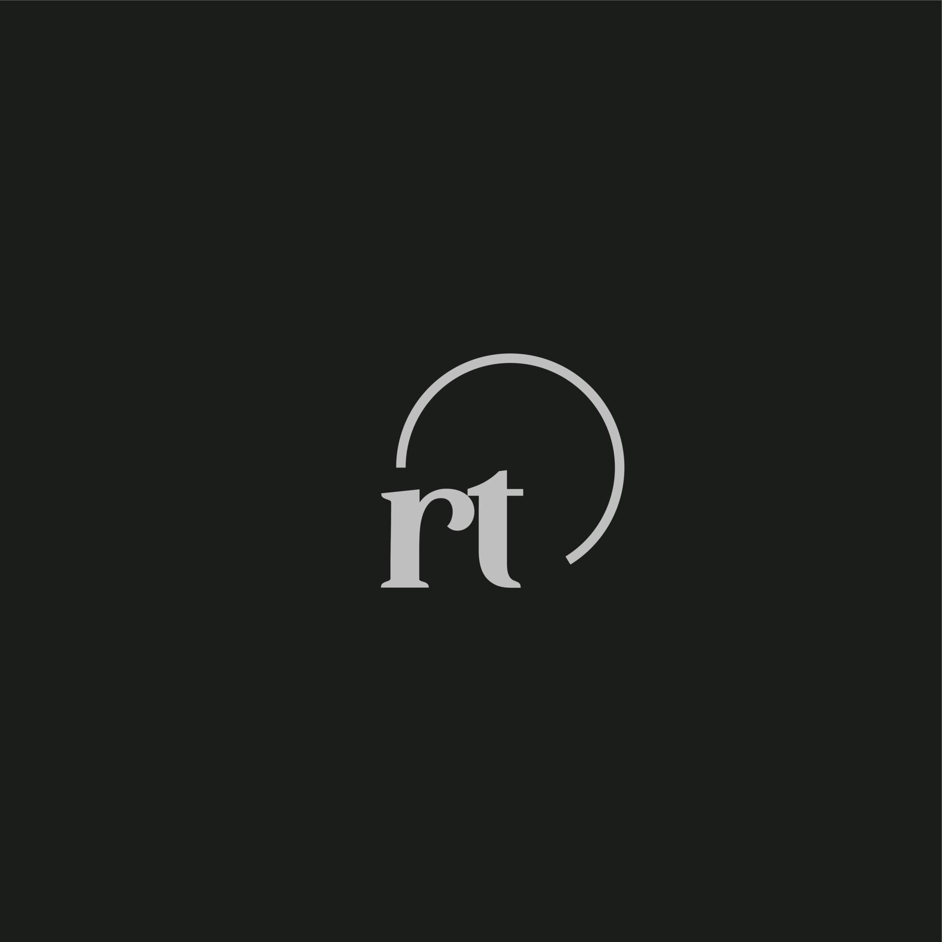 RT initials logo monogram 8256666 Vector Art at Vecteezy