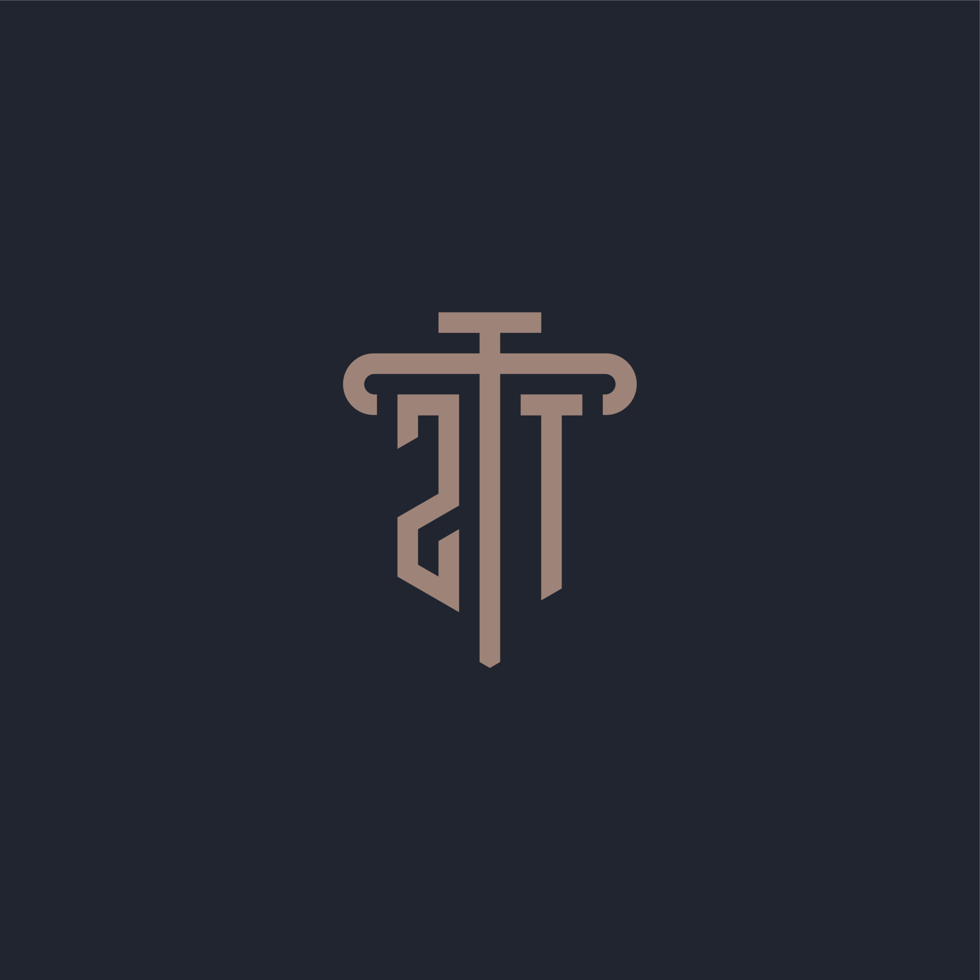 ZT initial logo monogram with pillar icon design vector 8257438 Vector ... ZT initial logo monogram with pillar icon design vector 8257438 Vector ...