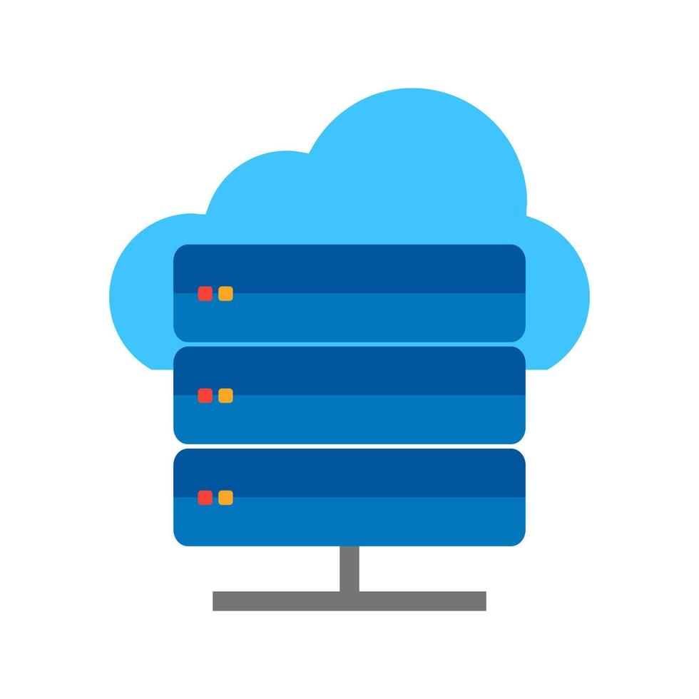Cloud Computing Flat Multicolor Icon 8258566 Vector Art at Vecteezy