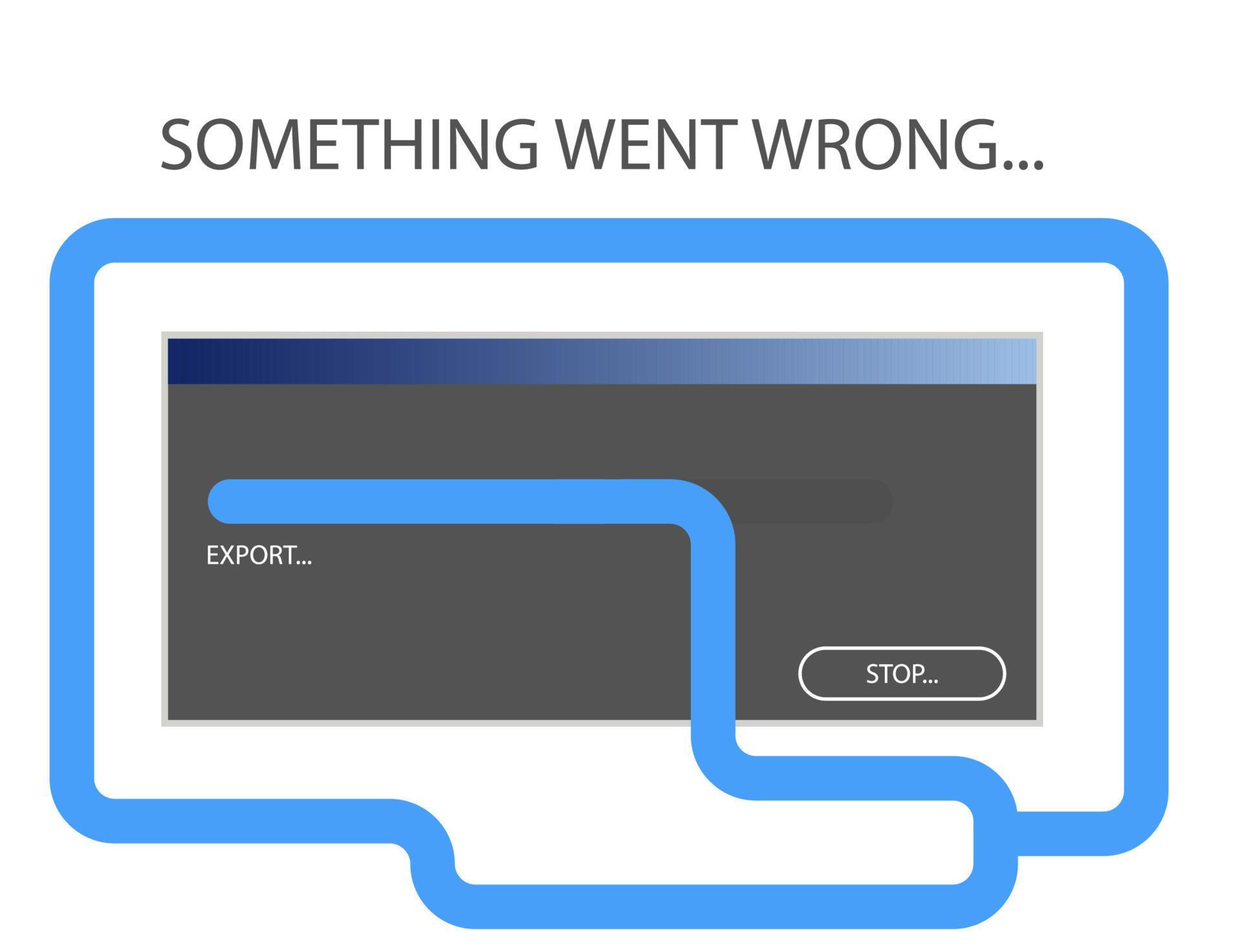 Screensaver Illustration An Error Occurred While Exporting The Object In The Program