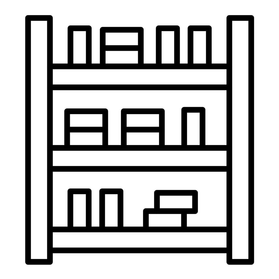 Library Shelves Line Icon 8282036 Vector Art at Vecteezy