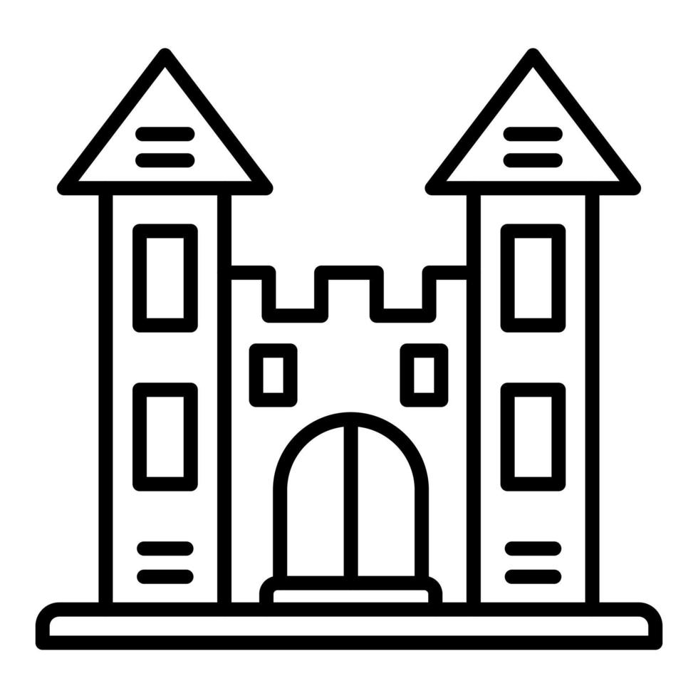 Castle Line Icon 8282898 Vector Art at Vecteezy