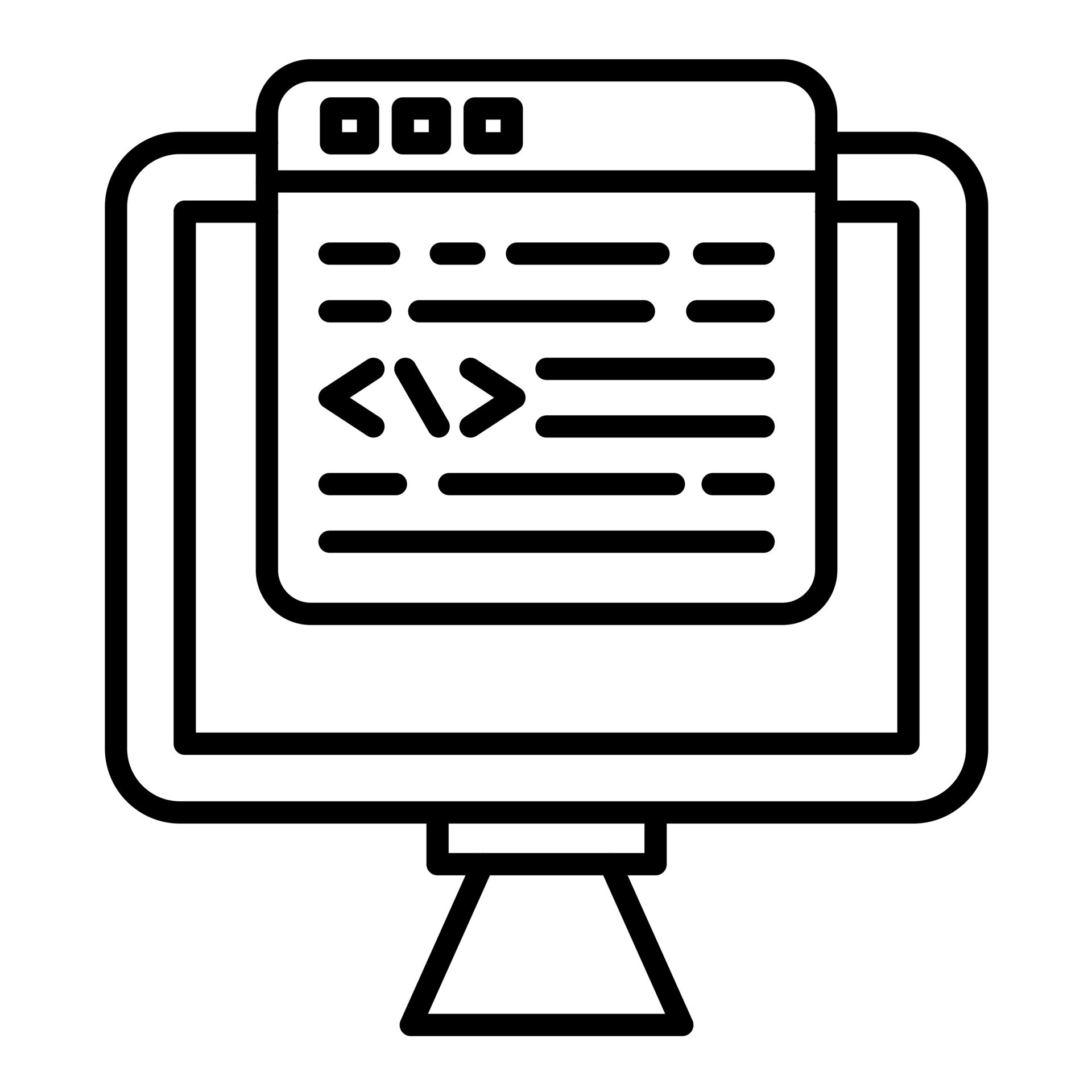 Programmer Line Icon 8283012 Vector Art at Vecteezy