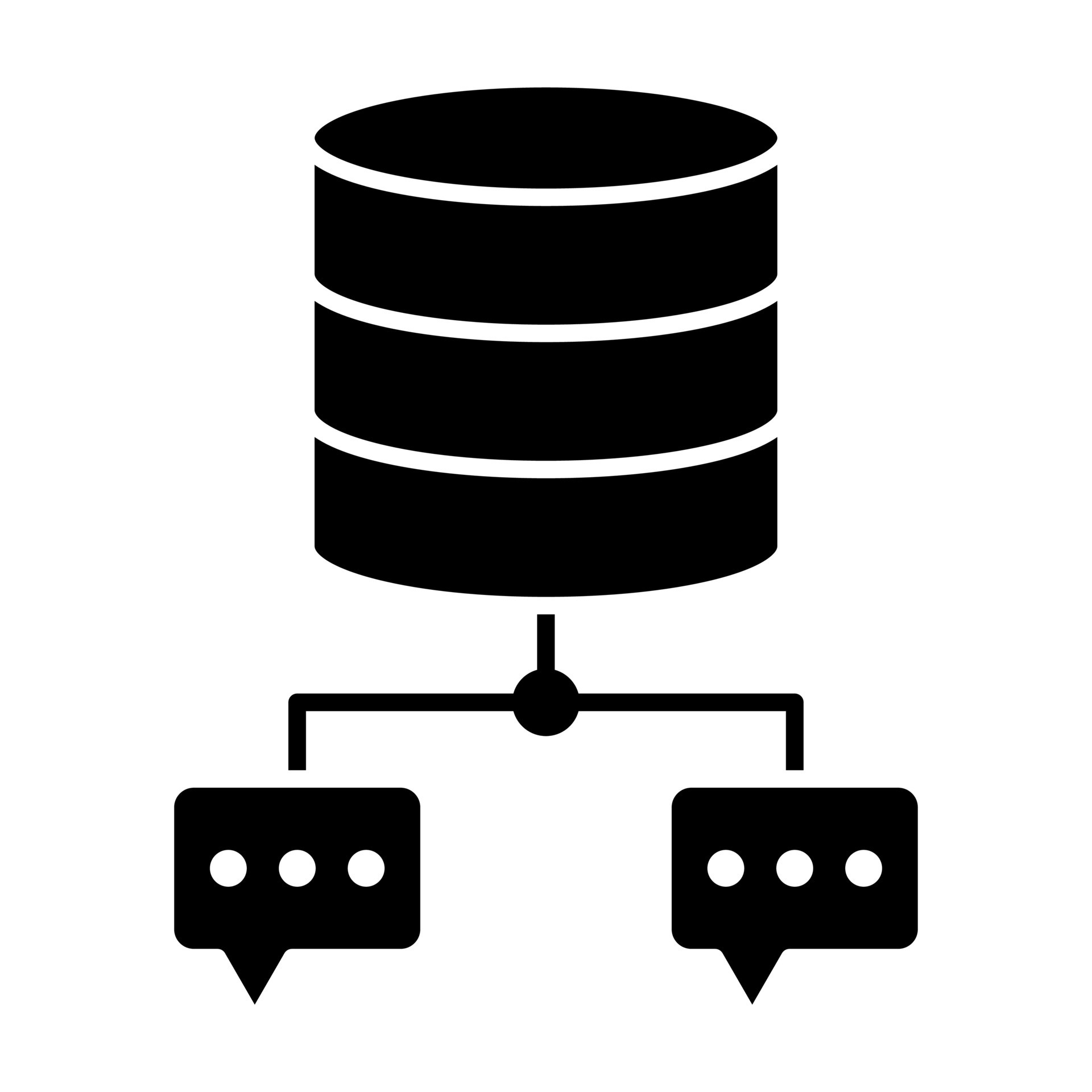 Database Chat Glyph Icon 8283212 Vector Art at Vecteezy