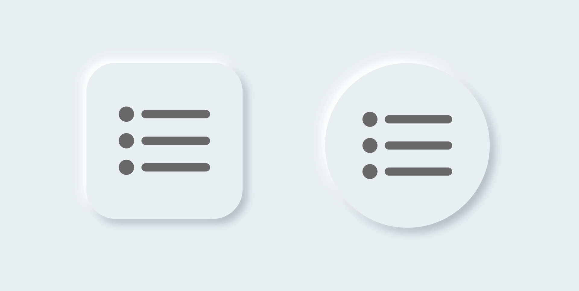 Menu List Or Website Menu Icon In Neomorphic Design Style Basic App Ui menu-list-or-website-menu-icon-in-neomorphic-design-style-basic-app-ui