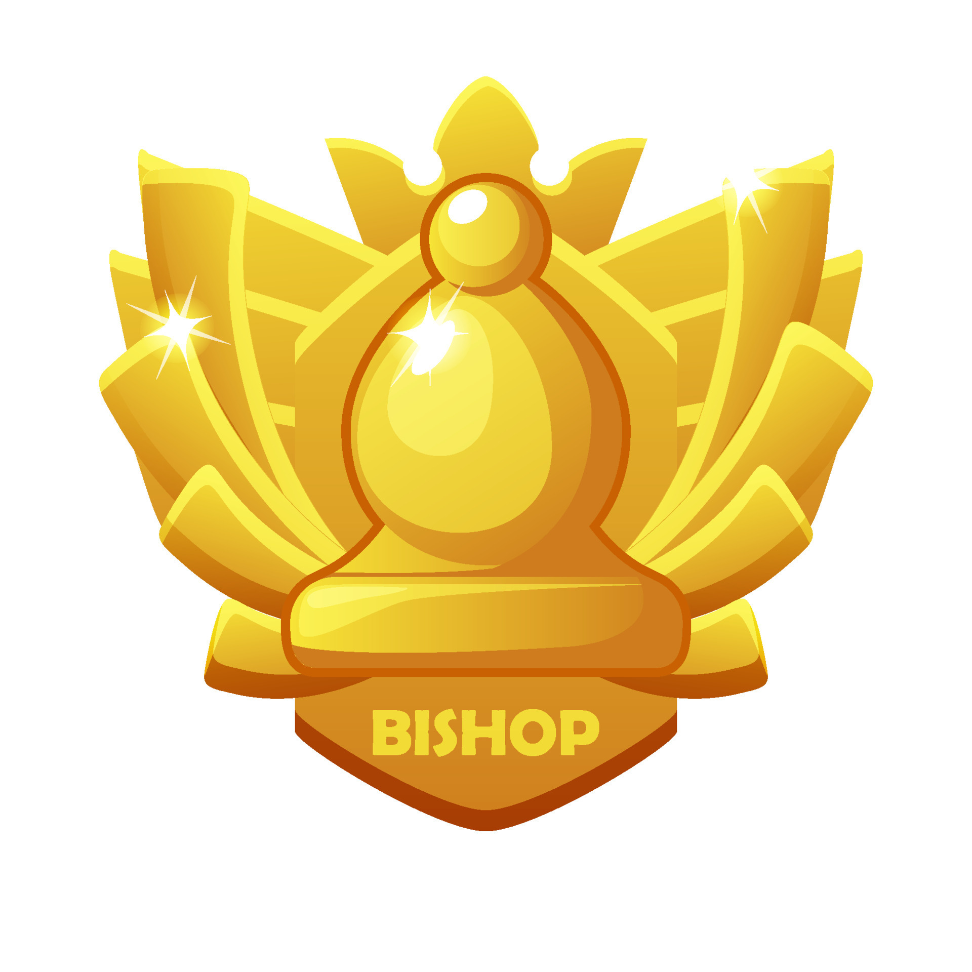 Bishop icon. Chess award symbol for chess strategy board game. Vector ... Bishop icon. Chess award symbol for chess strategy board game. Vector ...
