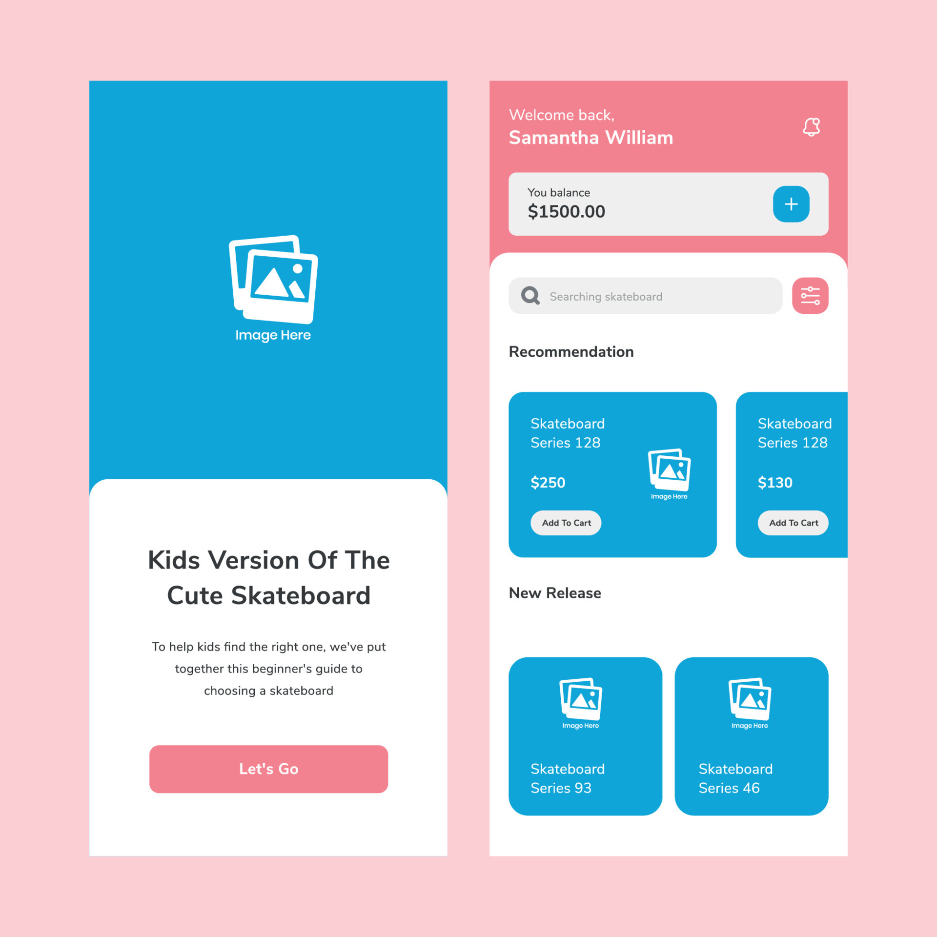 Modern Store Online Skateboard Ui Design Template Vector Suitable For Designing Applications