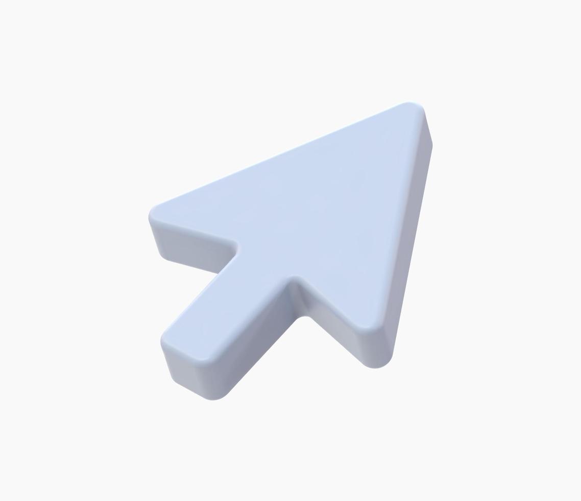 3d Realistic Mouse Cursor Vector Illustration 8296904 Vector Art At