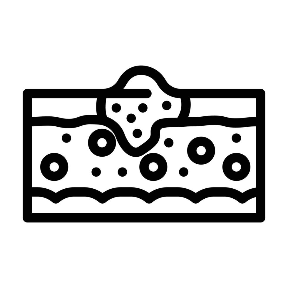 Abstract Problem Skin Disease Line Icon Vector Illustration 8305421 Vector Art At Vecteezy