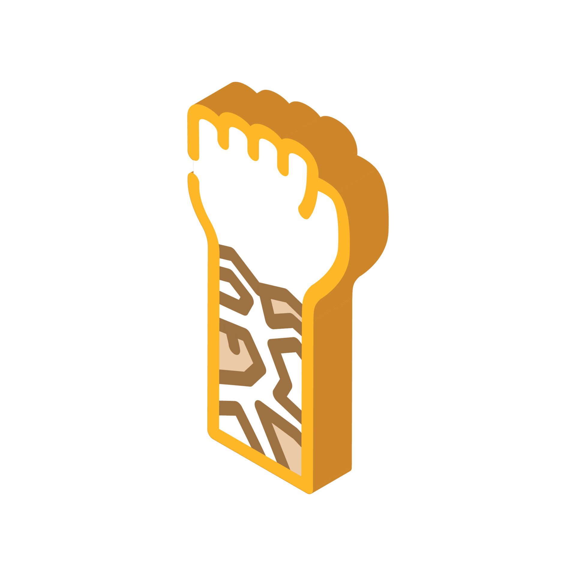 Ichthyosis Skin Disease Isometric Icon Vector Illustration 8311501