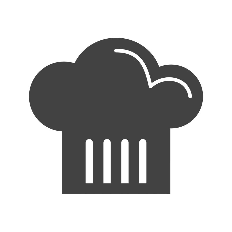 Chef Toque Glyph Black Icon 8312305 Vector Art at Vecteezy