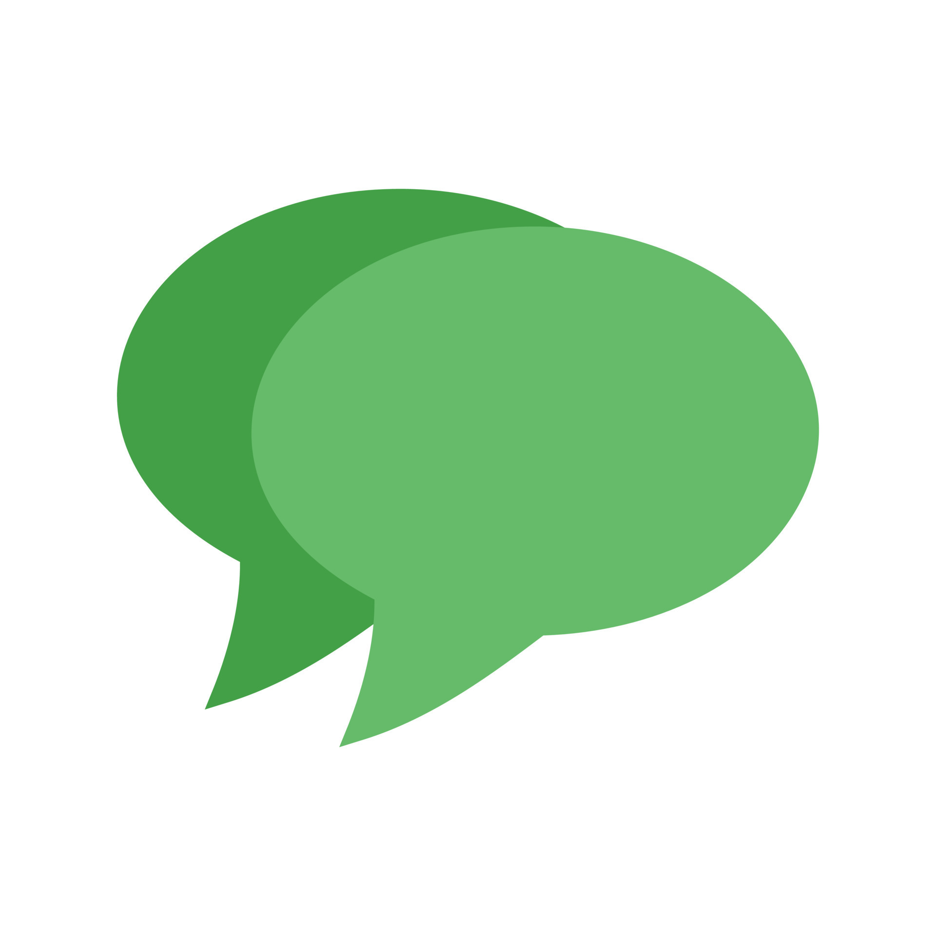 Double Message Bubble Flat Multicolor Icon 8315332 Vector Art at Vecteezy