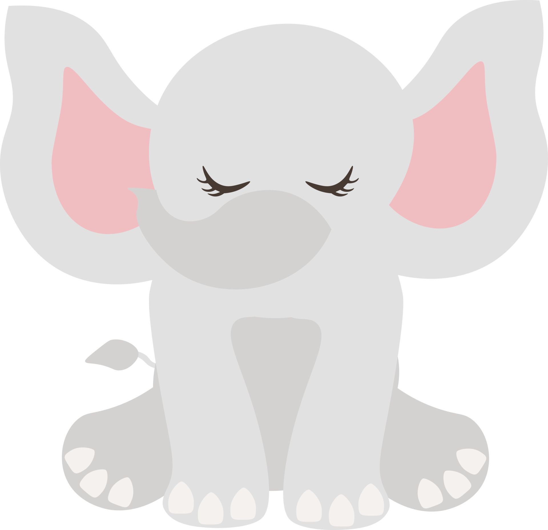 Tropical Cute Elephant Safari Animal Clipart 8319074 Vector Art at Vecteezy