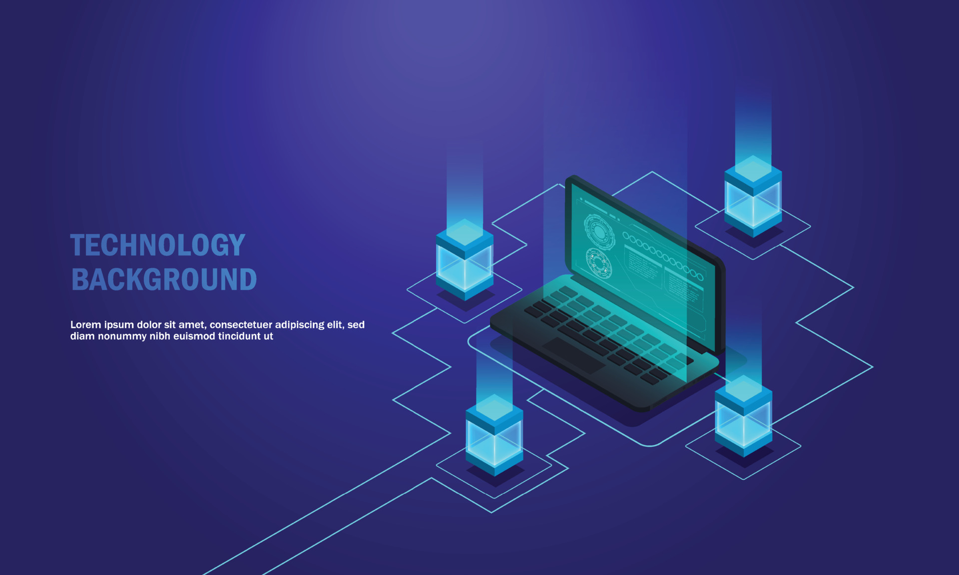 Laptop Analysis Processing Cloud Services Concept File Backup And Saving Copy Of File