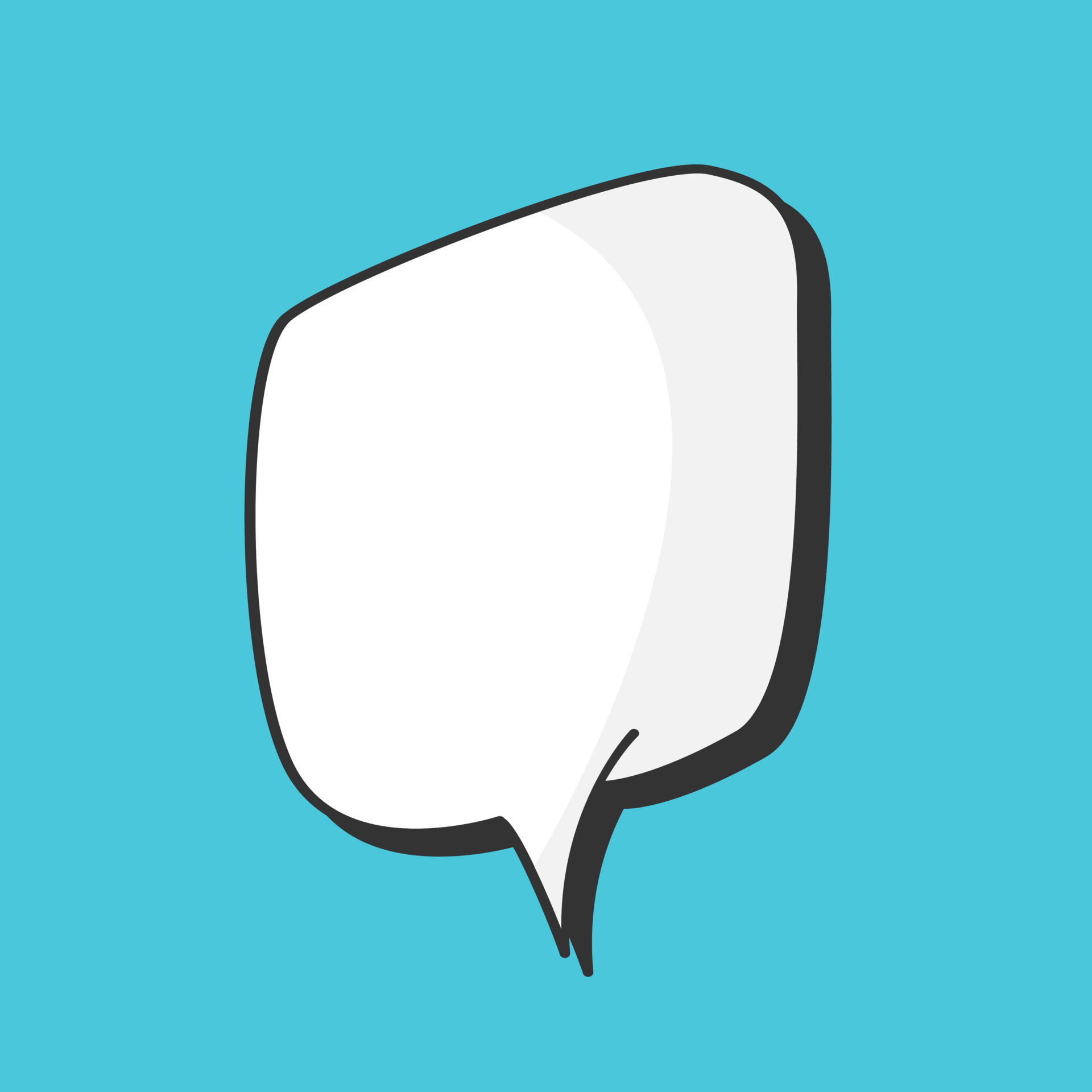 Empty speech bubble chat message vector 8321137 Vector Art at Vecteezy