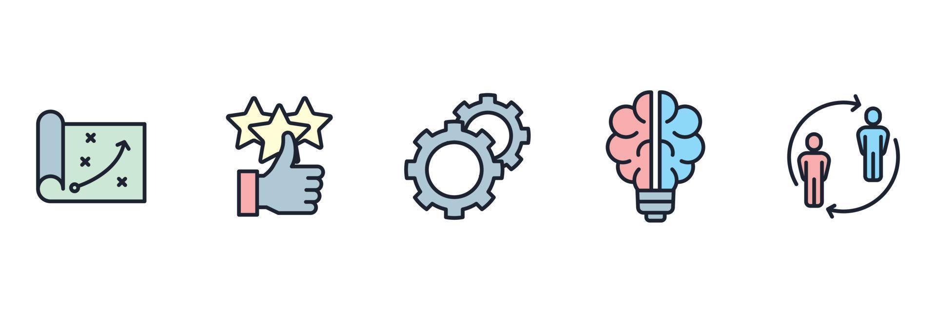 Startup Project And Development Set Icon Symbol Template For Graphic