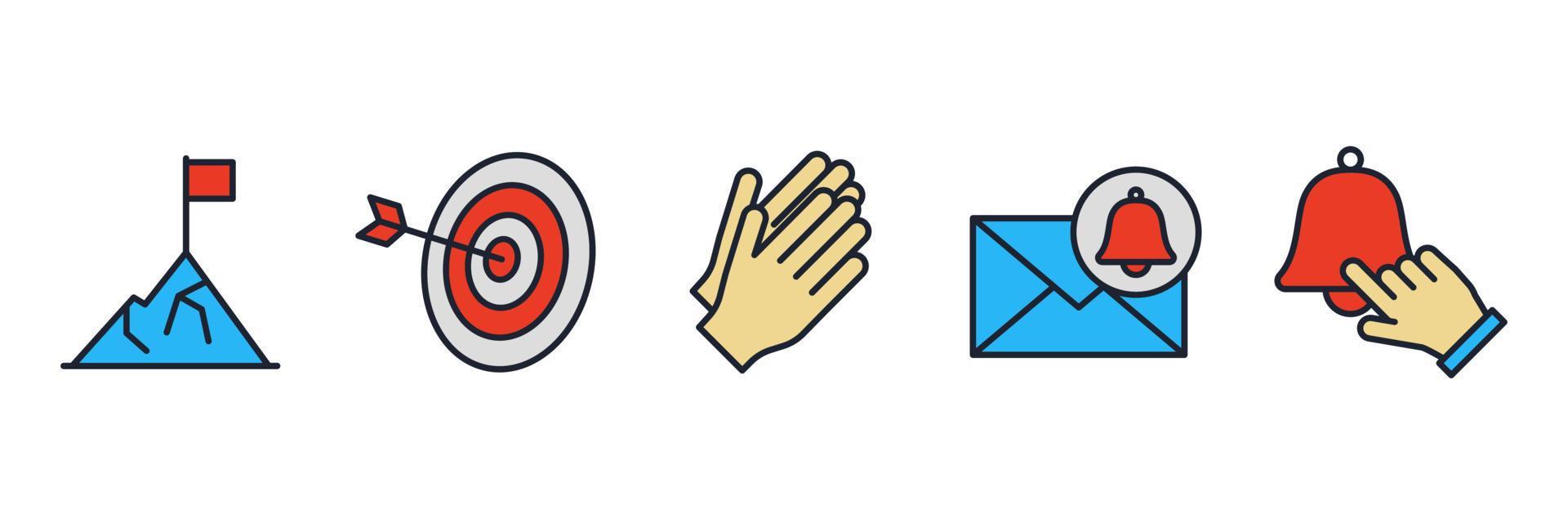 Blogger, Blog set icon symbol template for graphic and web design ...