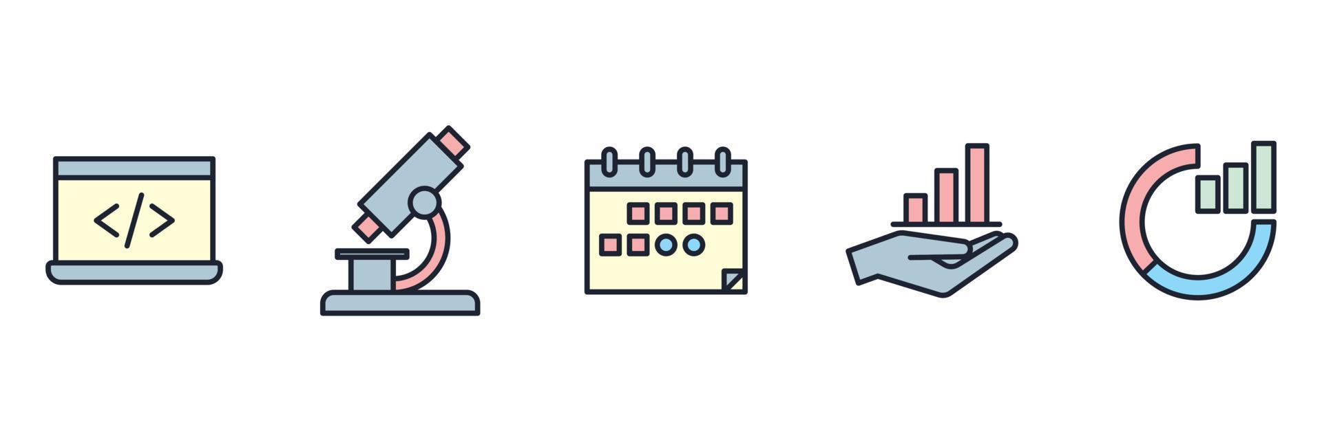 Startup Project And Development Set Icon Symbol Template For Graphic