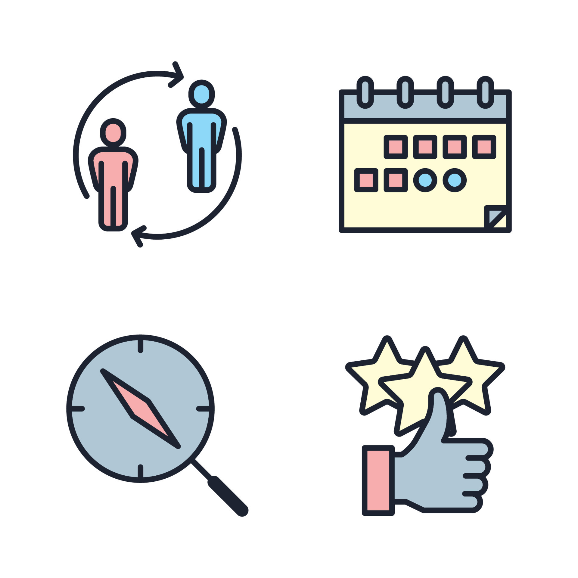 Startup Project And Development Set Icon Symbol Template For Graphic