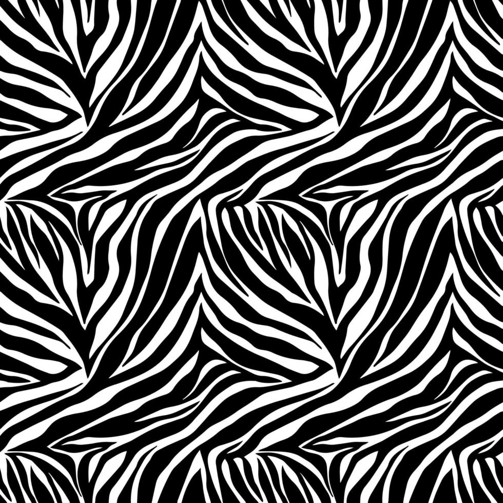 Vector animal print. Zebra ornament. Seamless pattern 8323457 Vector ...