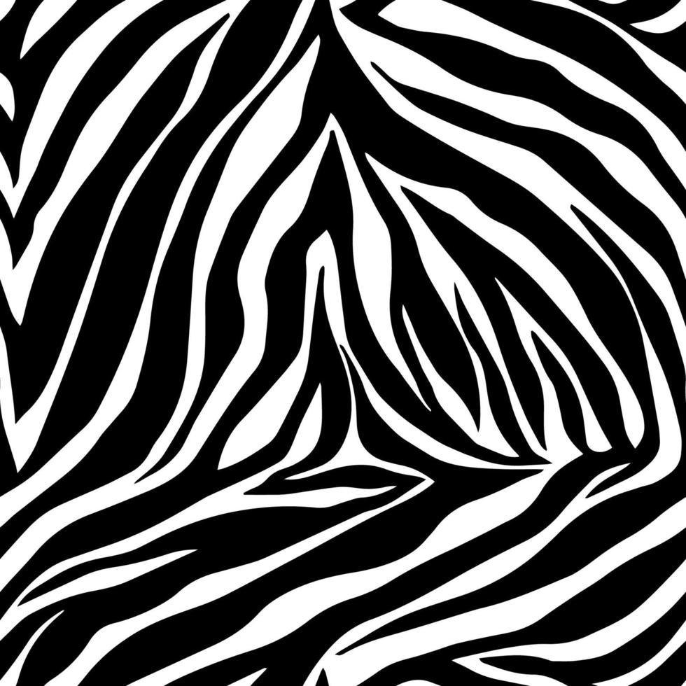 Vector animal print. Zebra ornament. Seamless pattern 8323560 Vector ...